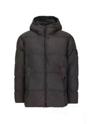 Stone Island Crinkle Reps Ny Padded Jacket - Grey