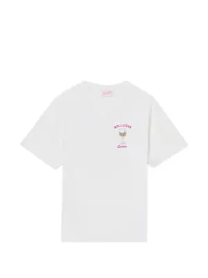 MC2 SAINT BARTH Emilie Rhinestone Embellished T-shirt - White