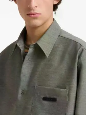 Marni Logo-patch Wool Shirt