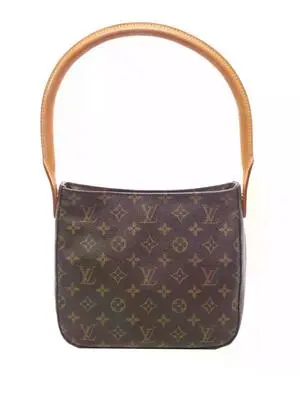 LOUIS VUITTON 2001 Monogram Looping Mm Shoulder Bag - Brown