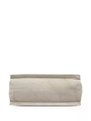 Saint Laurent Canvas Rive Gauche Tote Bag - Brown