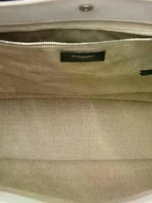 Saint Laurent Canvas Rive Gauche Tote Bag - Brown