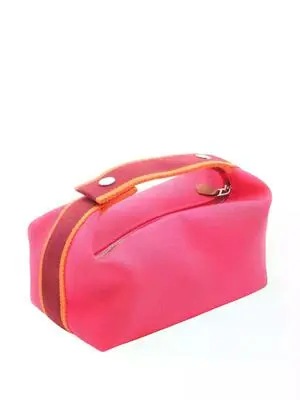 Hermès Toile Bride A Brac Case Vanity Bag - Pink