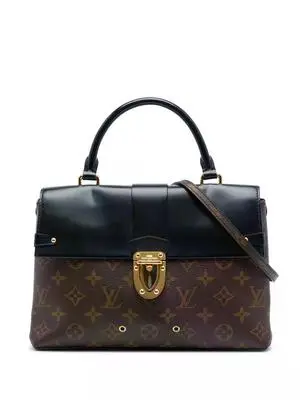 LOUIS VUITTON 2017 Monogram One Handle Flap Mm Satchel - Black
