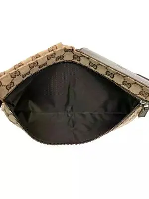 Gucci 2000-2015 Gg Canvas Double Pocket Belt Bag