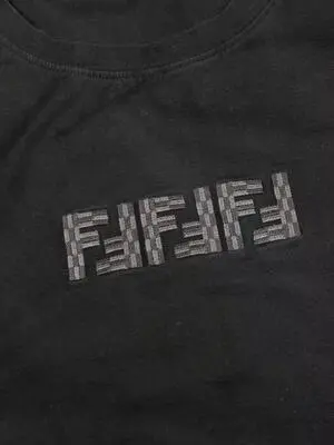 Fendi 2000s Ff Labyrinth Embroidery Short-sleeve T-shirt