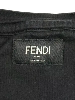 Fendi 2000s Ff Labyrinth Embroidery Short-sleeve T-shirt