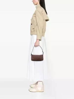 Fendi Zebra Print Canvas Shoulder Bag