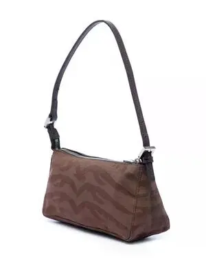 Fendi Zebra Print Canvas Shoulder Bag