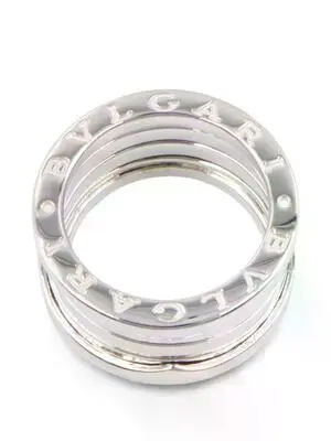 BVLGARI 18k White Gold B.zero1 Four-band Ring - Silver