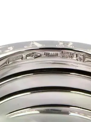 BVLGARI 18k White Gold B.zero1 Four-band Ring