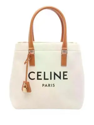 Celine 2019 New Horizontal Cabas Tote Bag - White