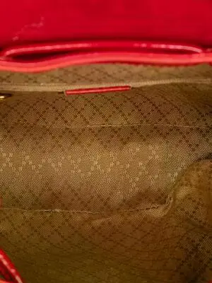 Gucci 20th Century Patent Bamboo Drawstring Backpack