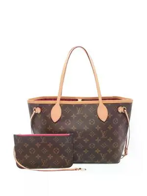 LOUIS VUITTON 2020 Monogram Neverfull Pm Tote Bag - Brown