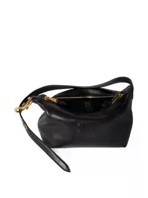 Miu Miu Spirit Nappa Leather Shoulder Bag - Black