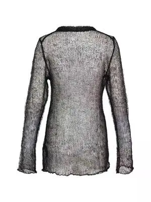 Yohji Yamamoto Open-knit Sweater