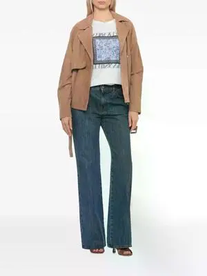 Marella Belted Suede Jacket - Neutrals