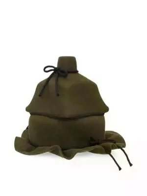 Henrik Vibskov Christo Wrap Ruffled Hat - Green
