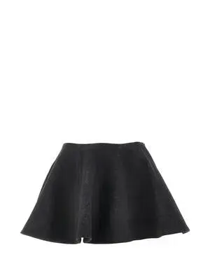 GANNI Flared Mini Skirt - Grey