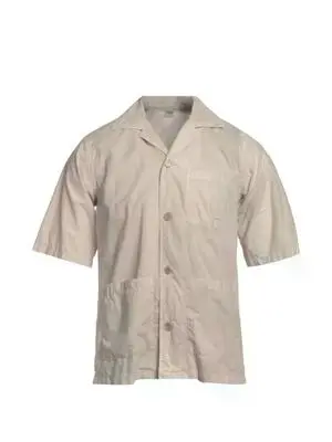Aspesi Patch-pocket Spread-collar Shirt - Neutrals