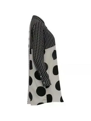 Sportmax Polka-dot Silk Shirt Dress