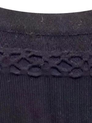 Alaïa Long-sleeve Mini Dress With Woven Detail