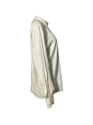 Victoria Beckham Scarf Neck Long Sleeve Blouse