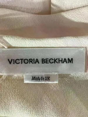 Victoria Beckham Scarf Neck Long Sleeve Blouse