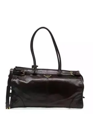 Prada Bonnie Strap-detail Handbag - Brown