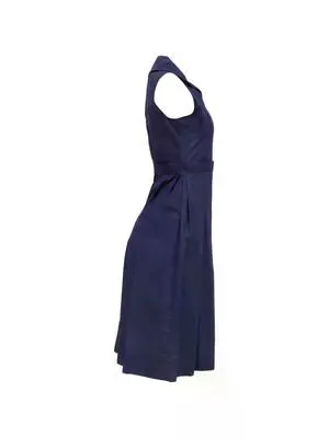 Marni Open-collar Sleeveless Pleated Dress