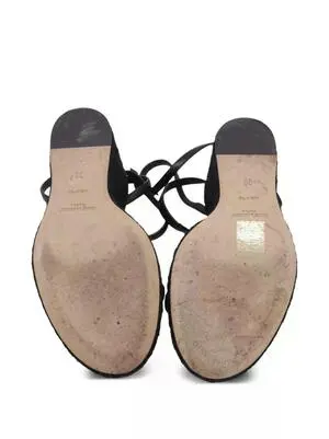 Saint Laurent Cassandra Wedge Sandals