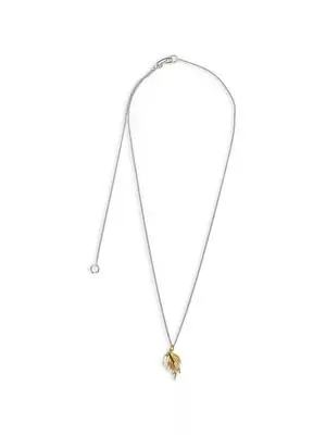 JIL SANDER Leaf Pendant Necklace - Silver