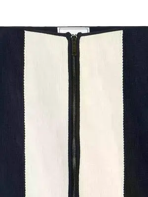 Iceberg Striped Zip-front Mini Skirt