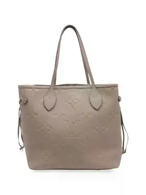 LOUIS VUITTON 2010s Monogram Empreinte Neverfull Mm Tote Bag - Neutrals