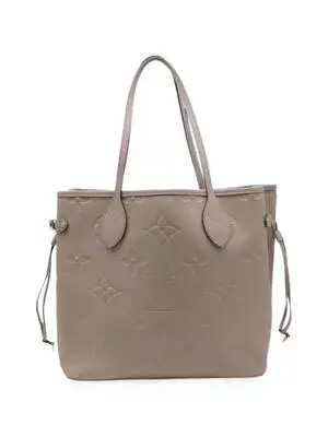 LOUIS VUITTON Monogram Empreinte Neverfull Mm Tote Bag - Neutrals