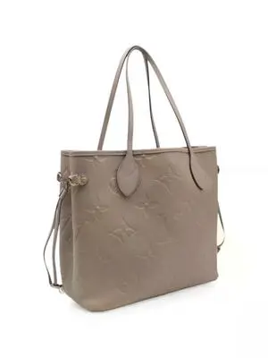 LOUIS VUITTON Monogram Empreinte Neverfull Mm Tote Bag - Neutrals