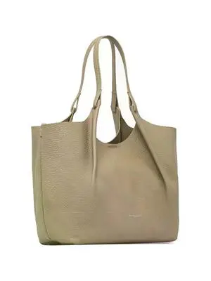 GIANNI CHIARINI Large Dua Grained Shoulder Bag - Neutrals