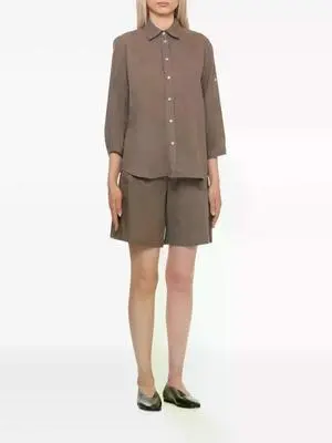 EMME Button-up Three-quarter Sleeve Shirt