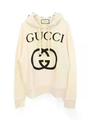 Gucci 2000s Interlocking G Hoodie - Neutrals
