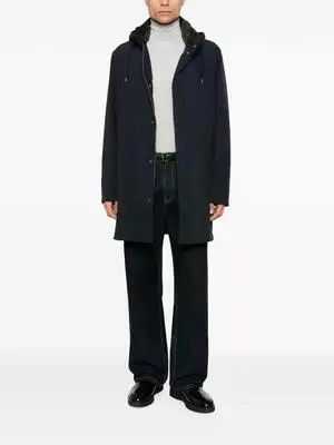 Canali Roll-neck Fine Knit Wool Sweater - Grey