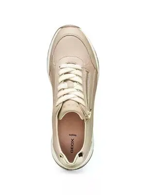Geox Desya Side-zip Leather Sneakers