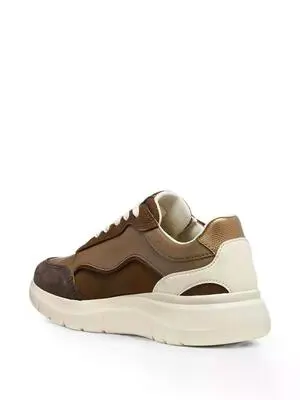 Geox Panelled Leather Sneakers