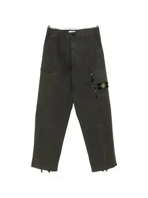 Stone Island Logo-patch Cargo Pants - Green