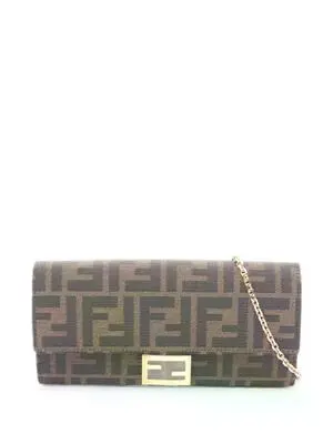 Fendi Zucca Ff Logo Print Clutch Bag