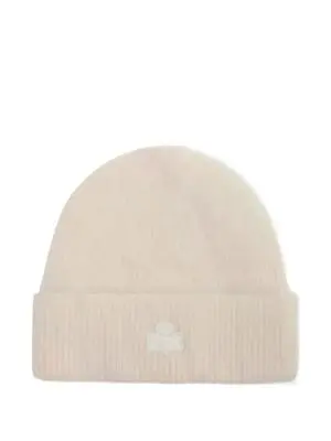 Isabel Marant Étoile Peeta Logo-patch Beanie Hat - Neutrals