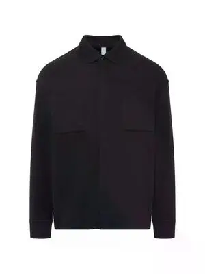 CFCL Concealed-placket Long-sleeve Shirt - Black