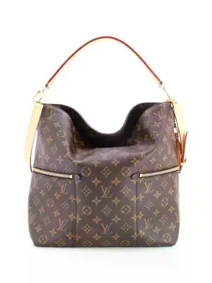 LOUIS VUITTON Melie Handbag Monogram Canvas Hobo Bag - Brown