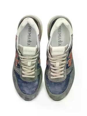 Premiata Mick Logo-patch Sneakers - Grey