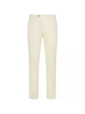 PT TORINO Button-fastening Tapered Trousers - Neutrals