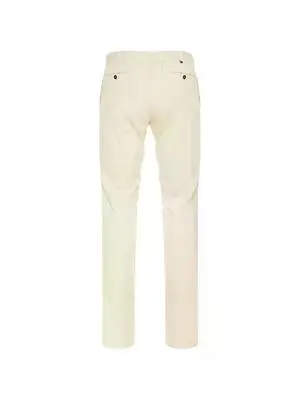 PT TORINO Cream White Tapered Trousers